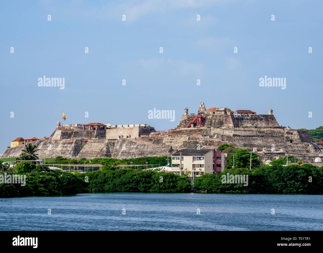 San Felipe Castle, Cartagena, Bolivar Department, Colombia Stock Photo ...