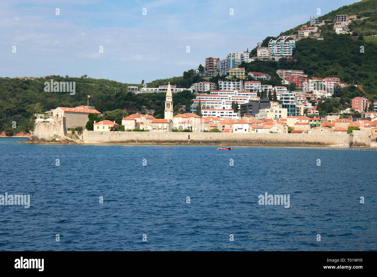 Old town budva panorama hi-res stock photography and images - Alamy