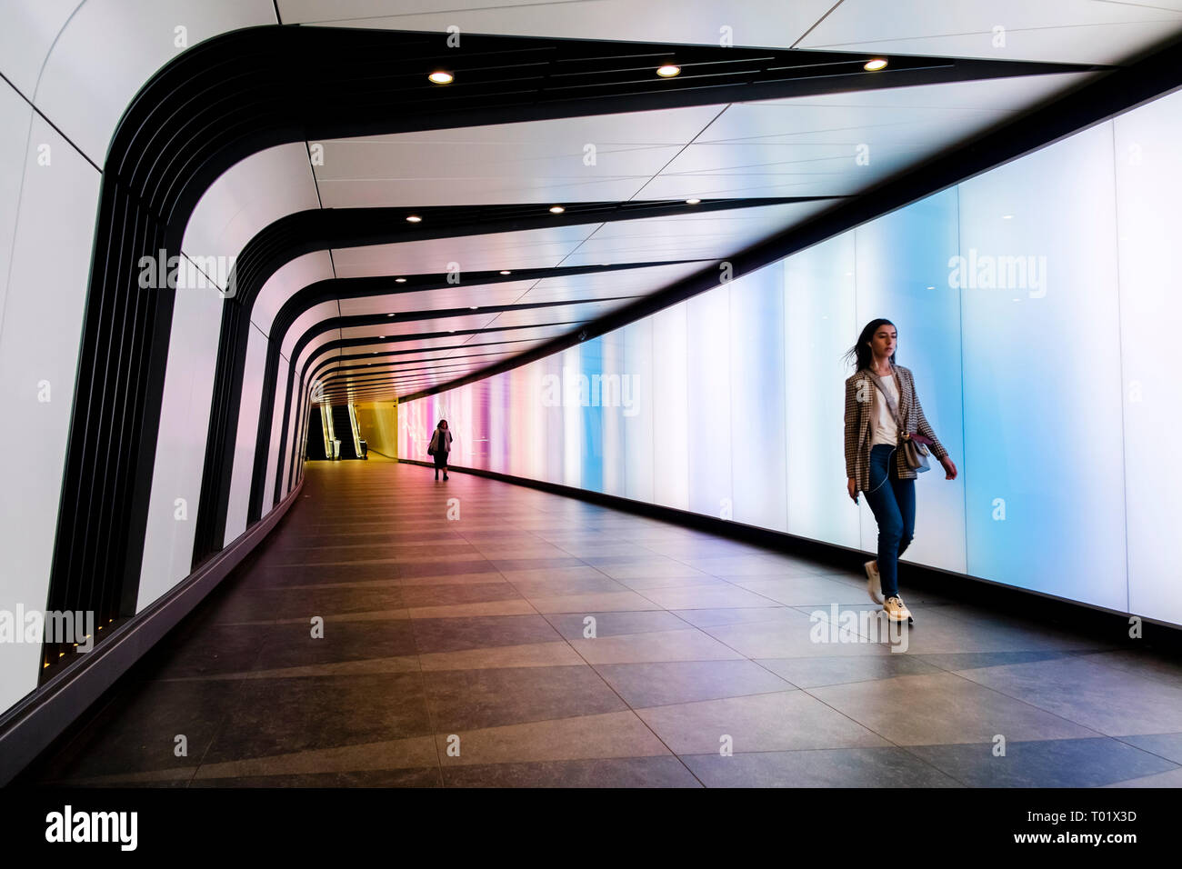 The King's Cross pedestrian tunnel, London, UK Stock Photo - Alamy