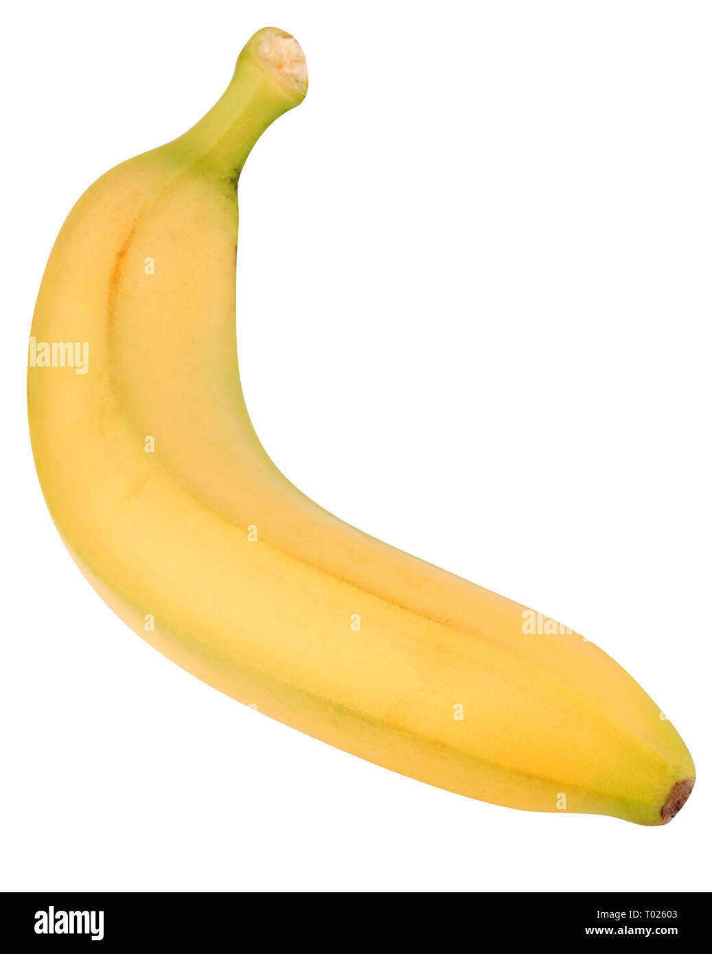 Yellow Banana Isolated Stock Photo - Alamy