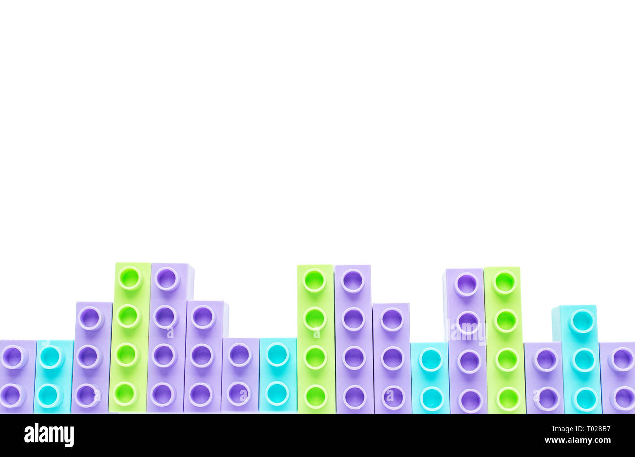 Children's color brick on an isolated background. The concept of ...