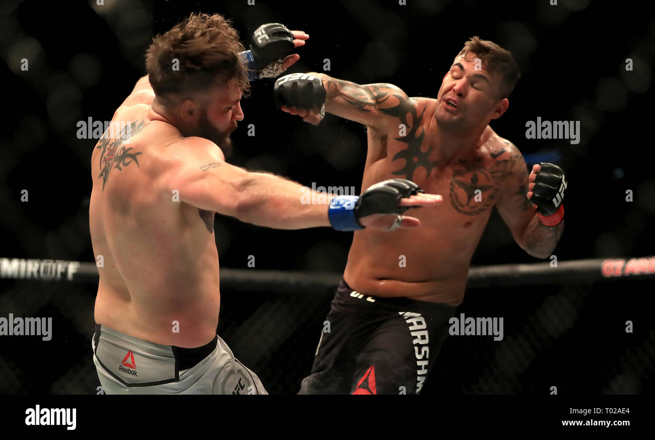 John Phillips (left) and Jack Marshman in action during their ...