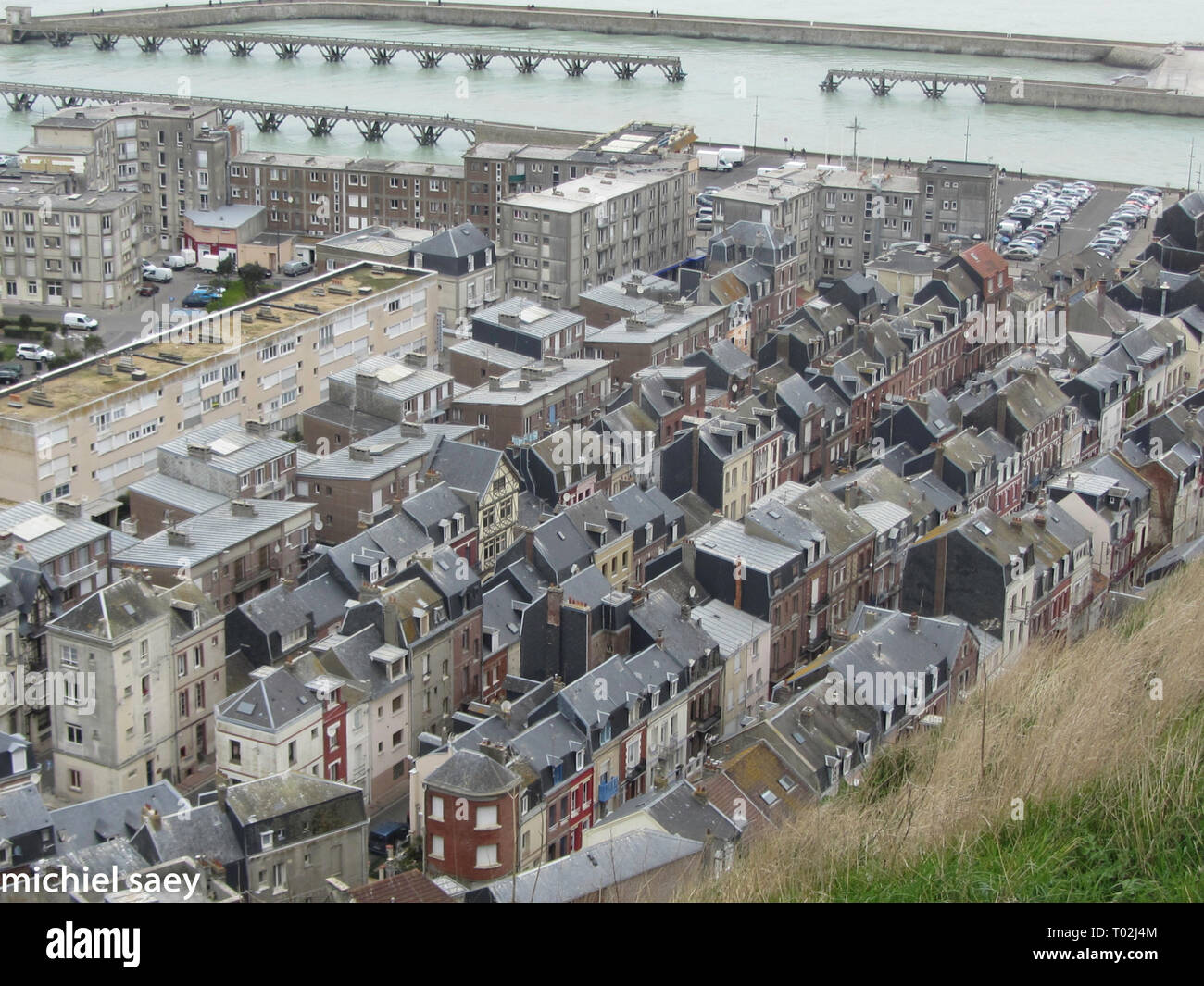French town normandy wallpaper paterns beautiful village Stock Photo ...