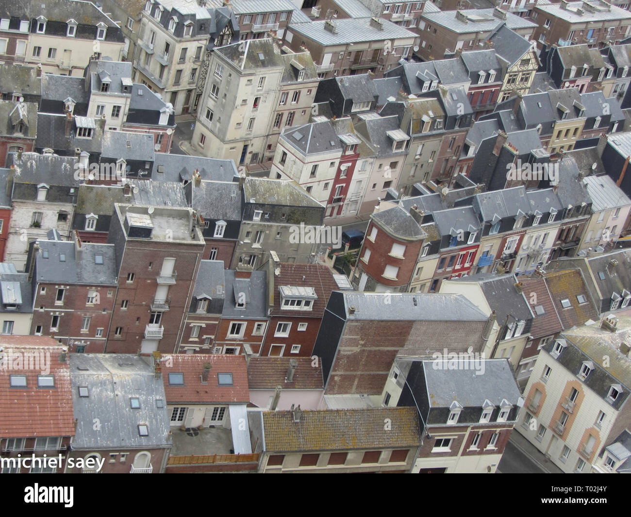 French town normandy wallpaper paterns beautiful village Stock Photo ...