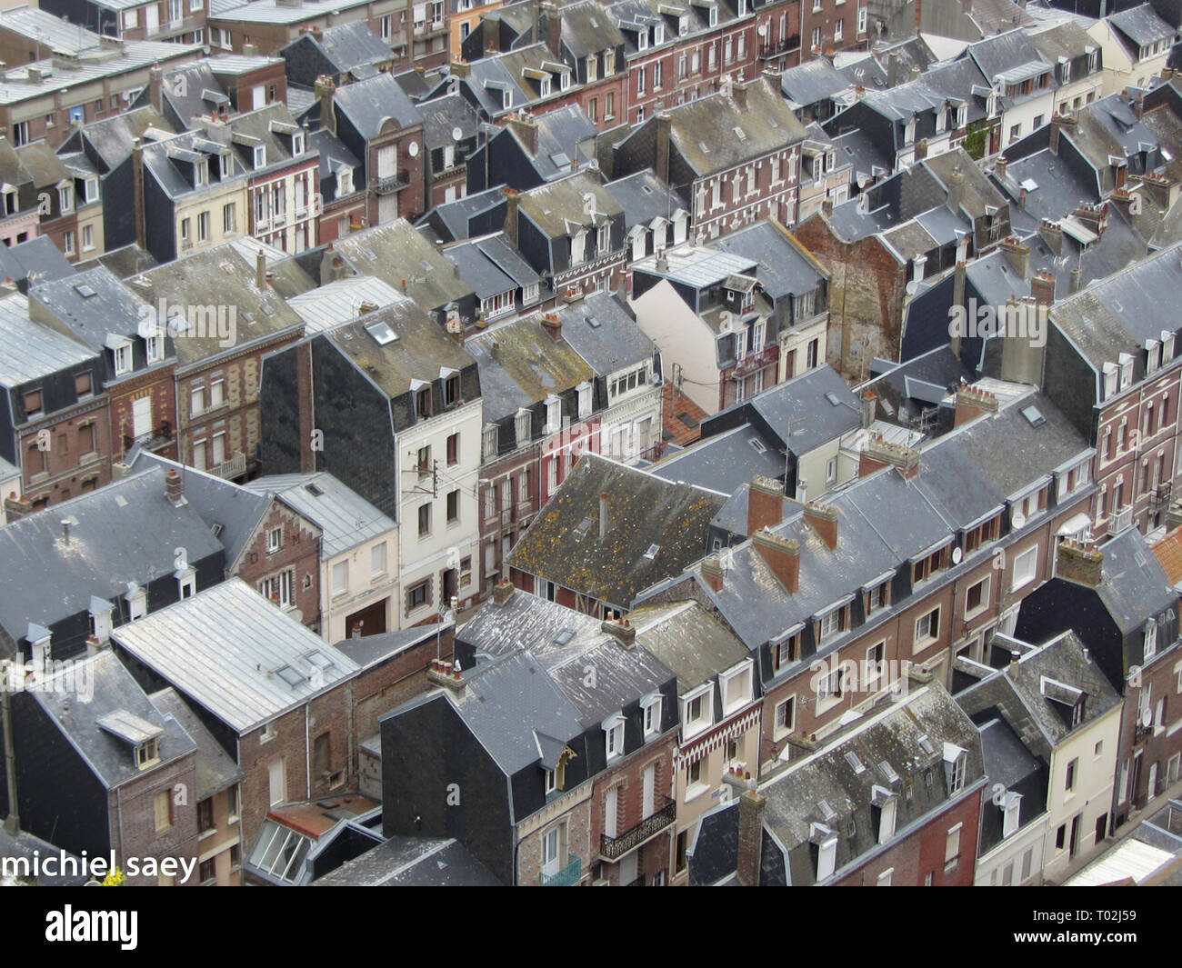 French town normandy wallpaper paterns beautiful village Stock Photo ...