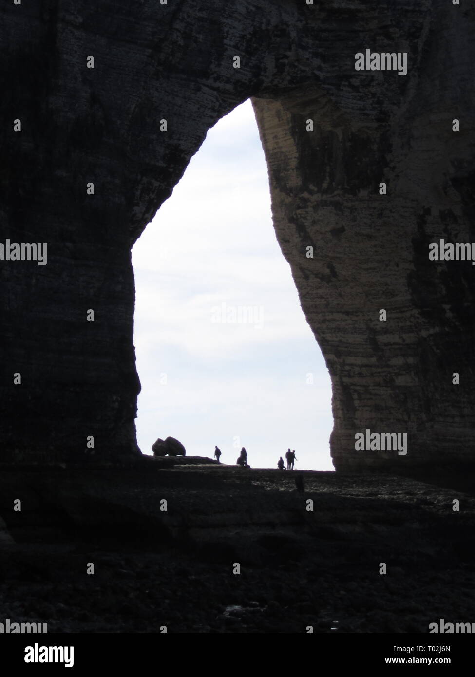 etretat france rocks occeoan view landscape wallpaper Stock Photo - Alamy