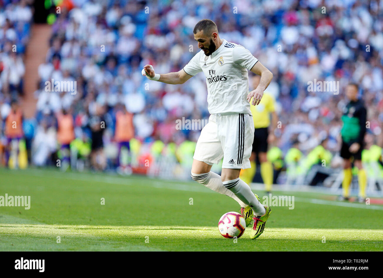 Madrid, Spain. 16th March 2019. Real Madrid CF's Karim Benzema seen in ...
