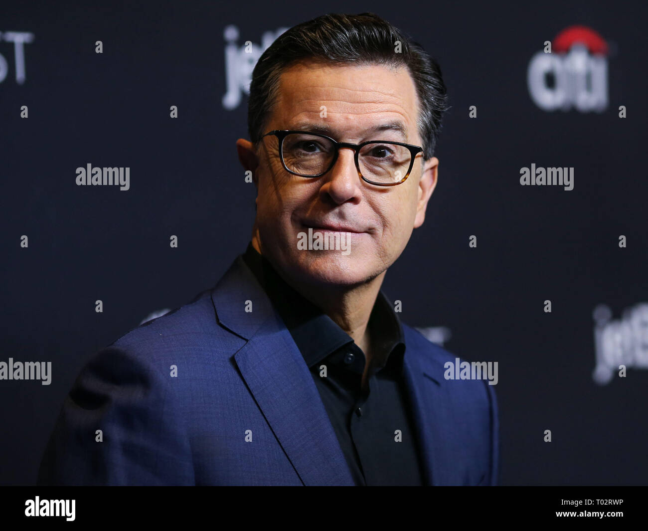Los Angeles, USA. 16th March 2019. American comedian Stephen Colbert ...