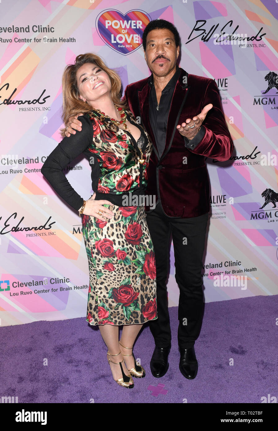 Las Vegas, NV, USA. 16th Mar, 2019. Shania Twain and Lionel Richie at ...