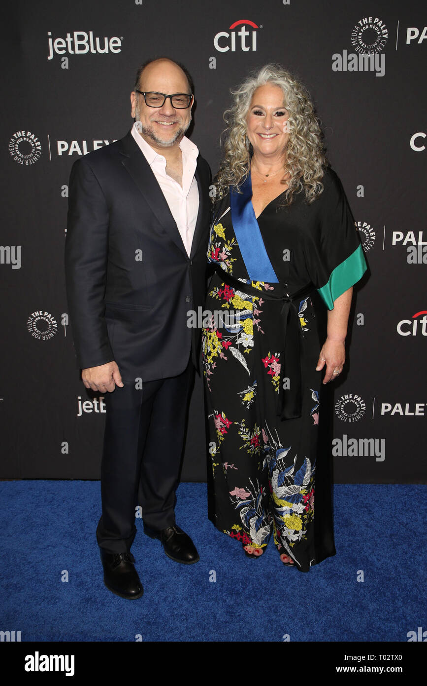 California, USA . 16th Mar, 2019. Howard J. Morris, Marta Kauffman, at ...