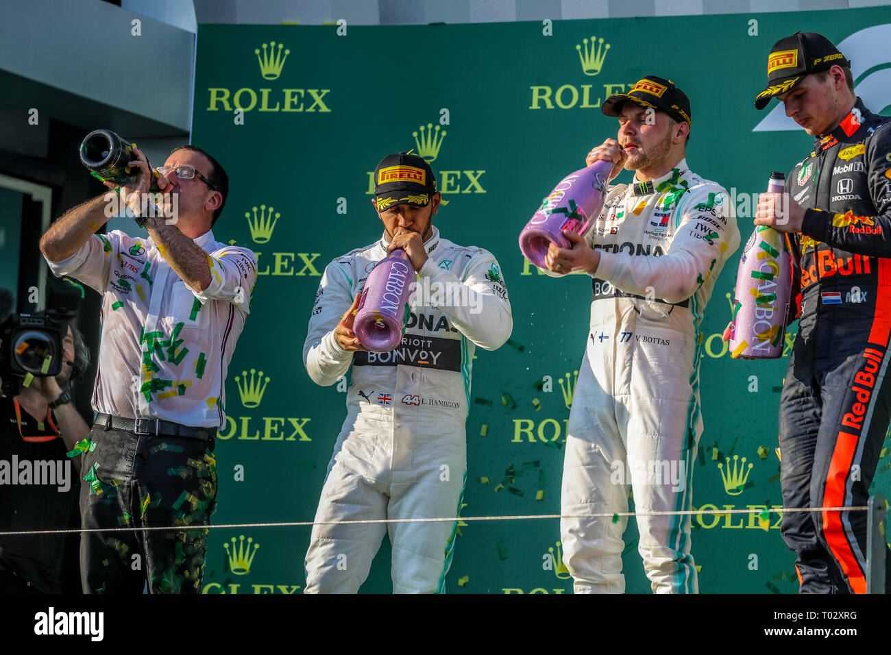Podium celebrations australian grand prix hi-res stock photography and ...