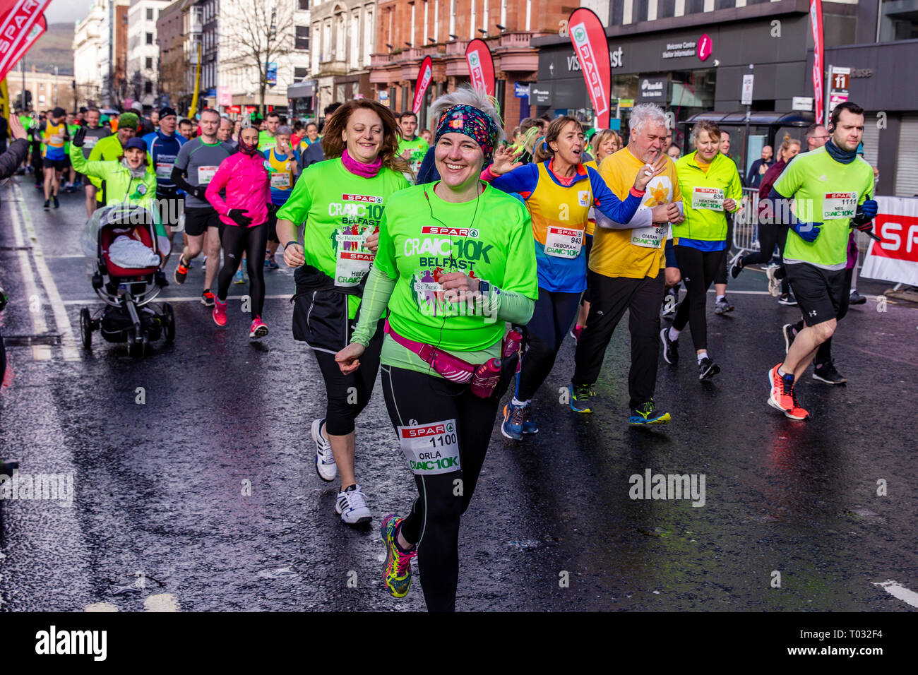 Belfast, Northern Ireland, UK. 17th March 2019. Almost 2000 runners of ...