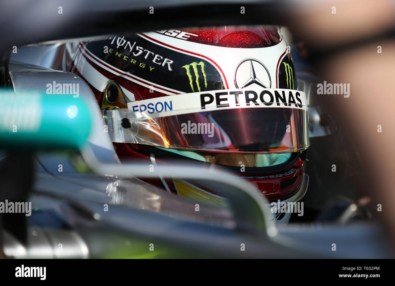 Melbourne, Australia. 17th Mar, 2019. Mercedes driver Lewis Hamilton of ...
