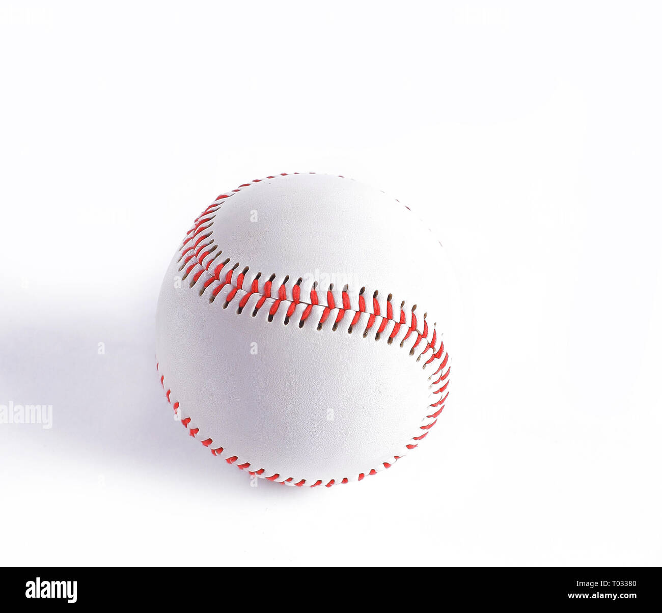 baseball ball .isolated on a white background Stock Photo - Alamy