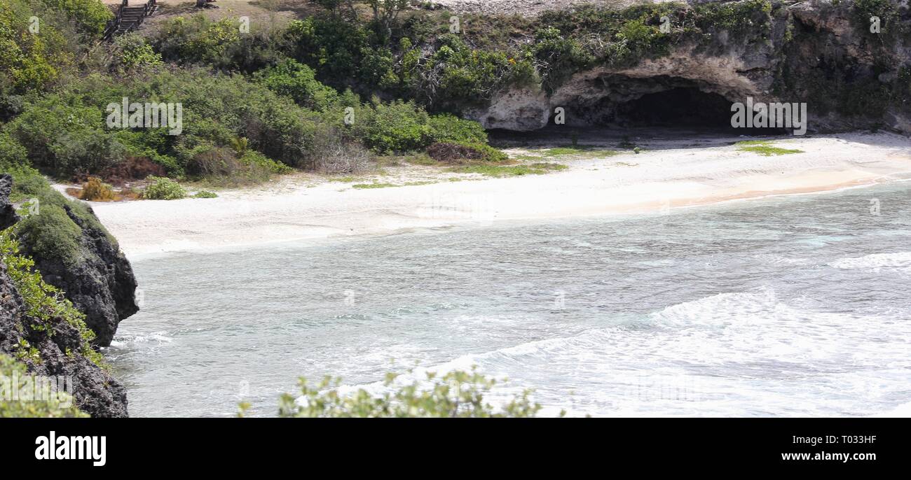 Ladder Beach, Saipan, seen from a high point Stock Photo - Alamy