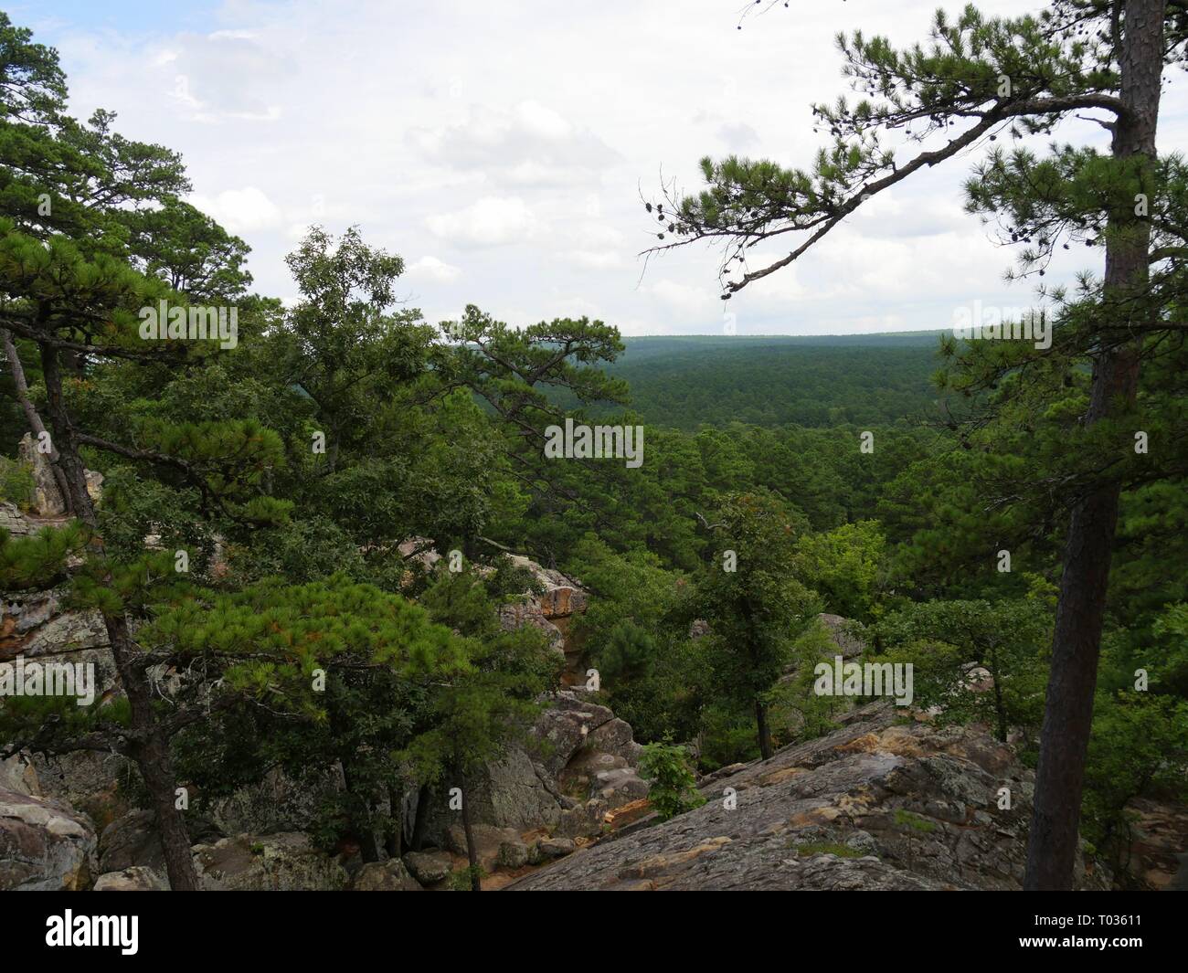 Scenic landscape of the Sans Bois Mountains Seen from the top of ...
