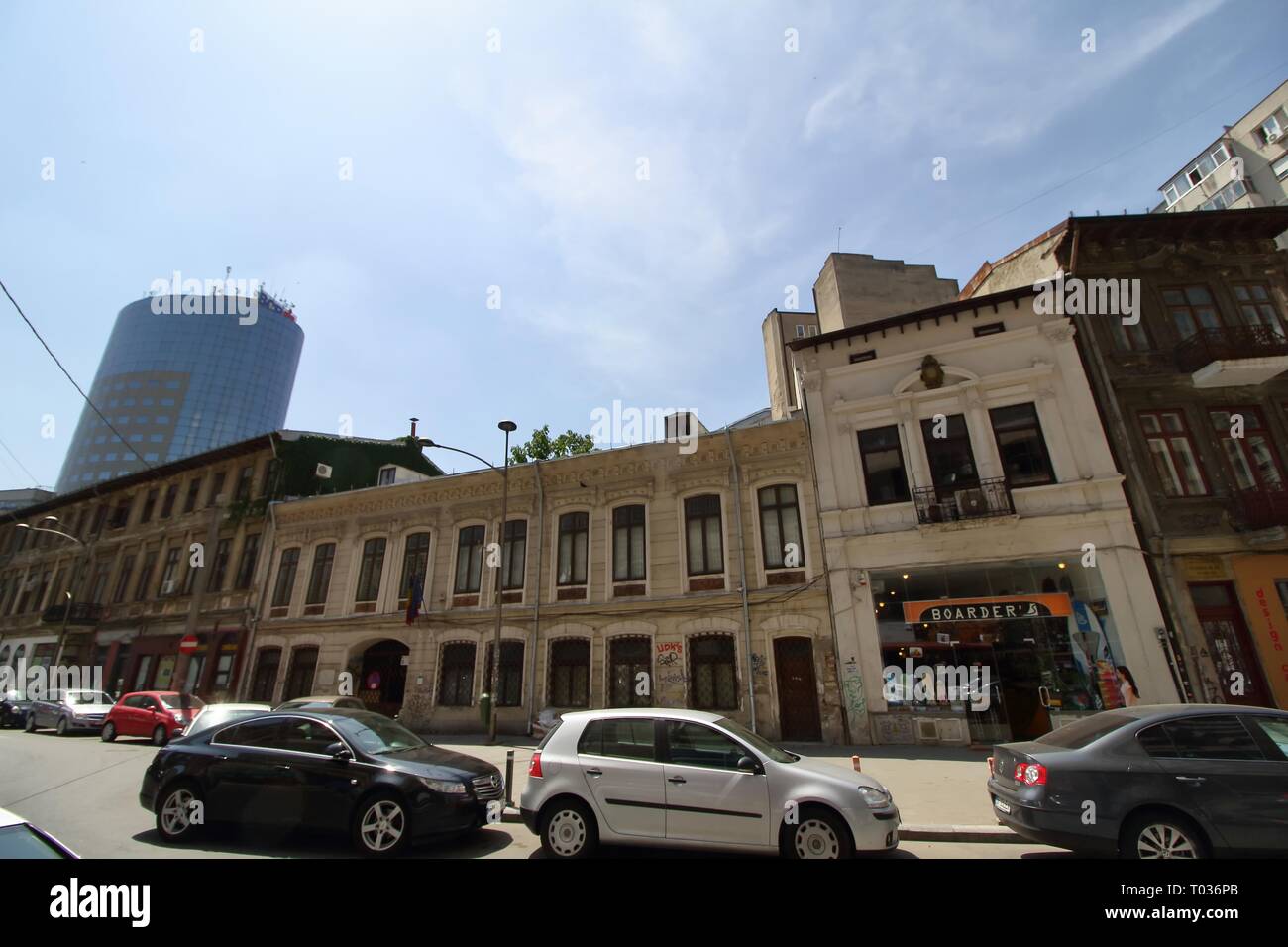 Bucharest, Romania - June 11, 2018: A modern high-rise building in ...