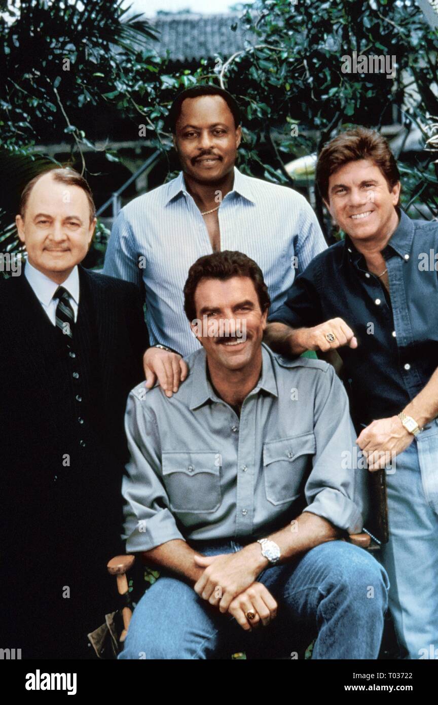 JOHN HILLERMAN ROGER E MOSLEY TOM SELLECK LARRY MANETTI MAGNUM P I JOHN HILLERMAN ROGER E MOSLEY TOM SELLECK LARRY MANETTI MAGNUM P I