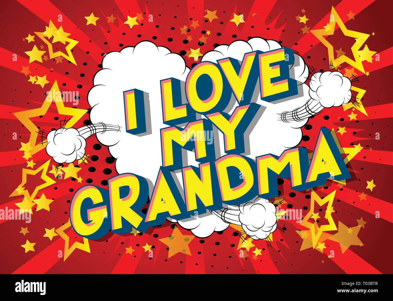 I love you grandma word art Stock Vector Images - Alamy