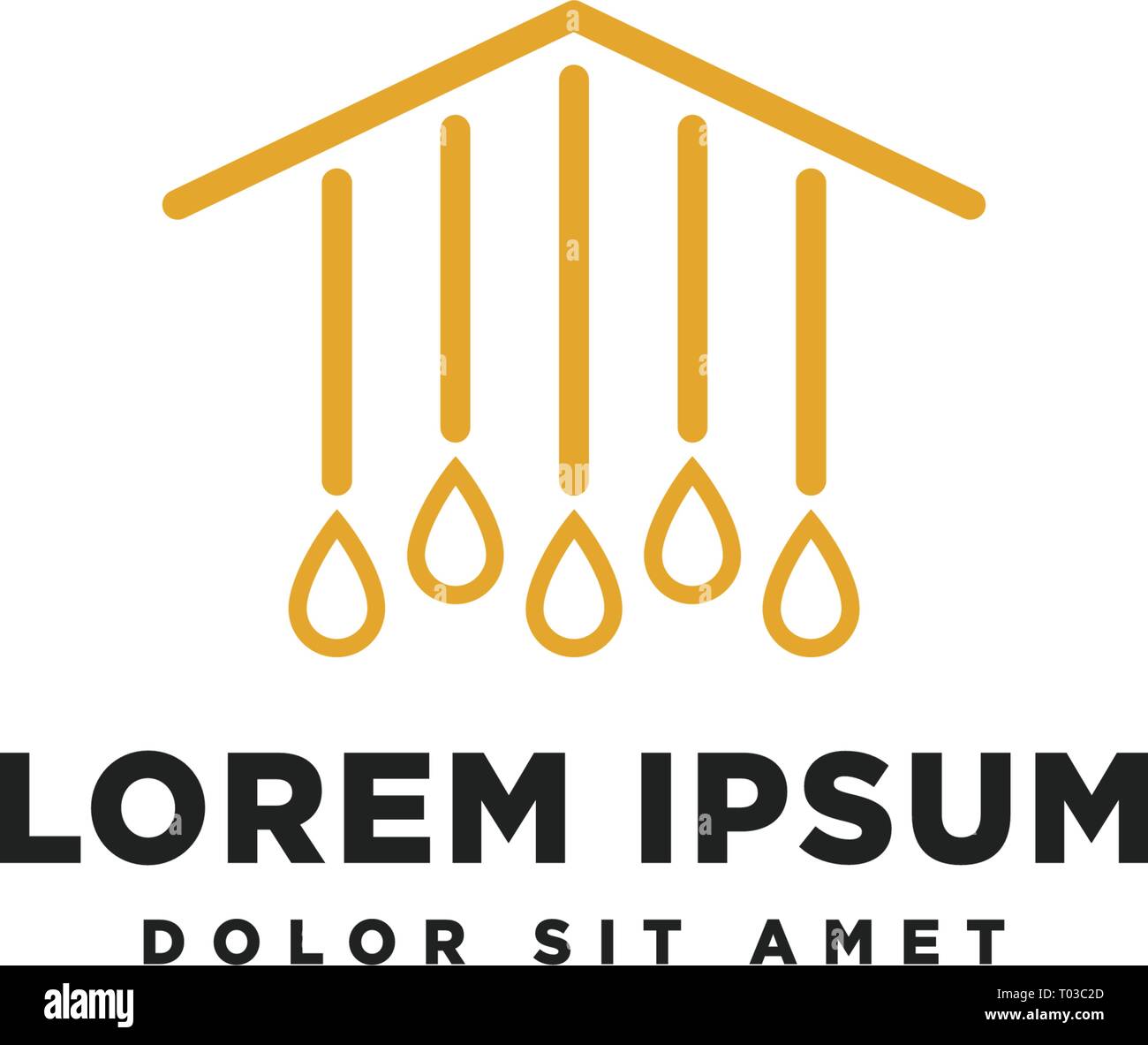 home interior design logo template vector illustration icon element ...