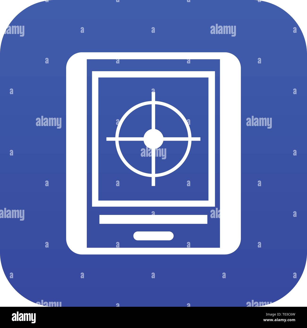 Radar icon digital blue Stock Vector Image & Art - Alamy