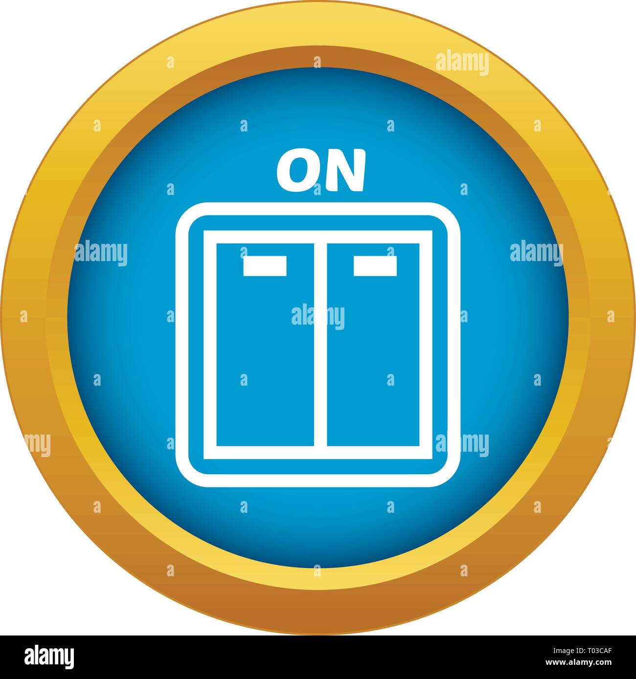 Coin money icon blue vector isolated Stock Vector Image & Art - Alamy