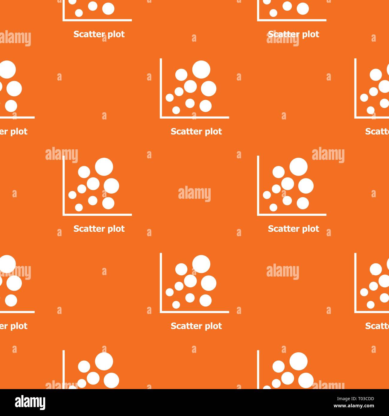 scatter-plot-pattern-vector-orange-stock-vector-image-art-alamy
