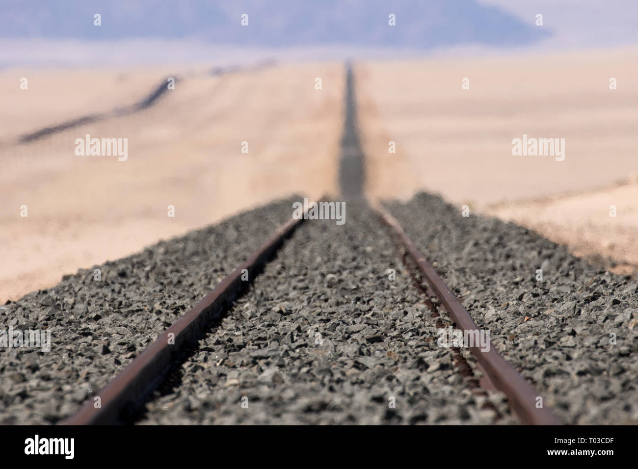 Namibian Railway Line Stock Photo - Alamy