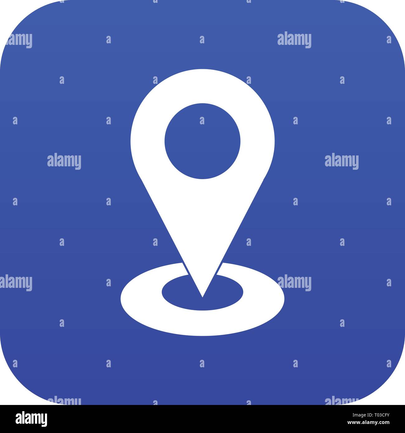Map pointer icon digital blue Stock Vector Image & Art - Alamy