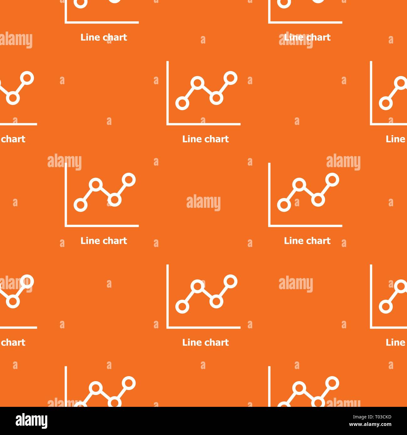 Line chart pattern vector orange Stock Vector Image & Art - Alamy
