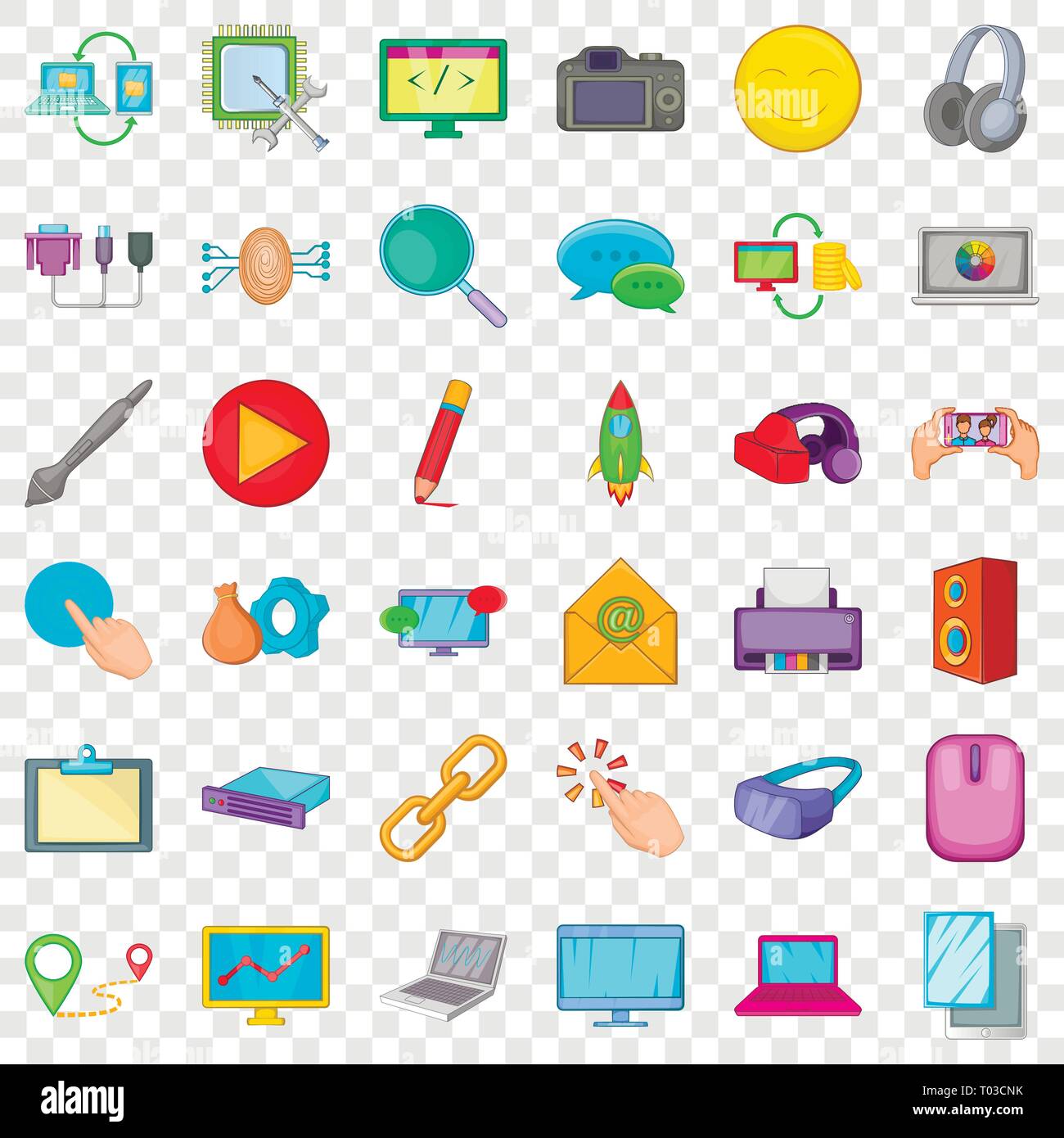 Computer network icons set, cartoon style Stock Vector Image & Art - Alamy Computer network icons set, cartoon style Stock Vector Image & Art - Alamy