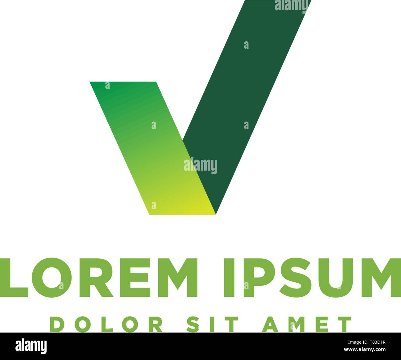 Modern tick abstract wave logo design, business icon. Geometric emblem ...