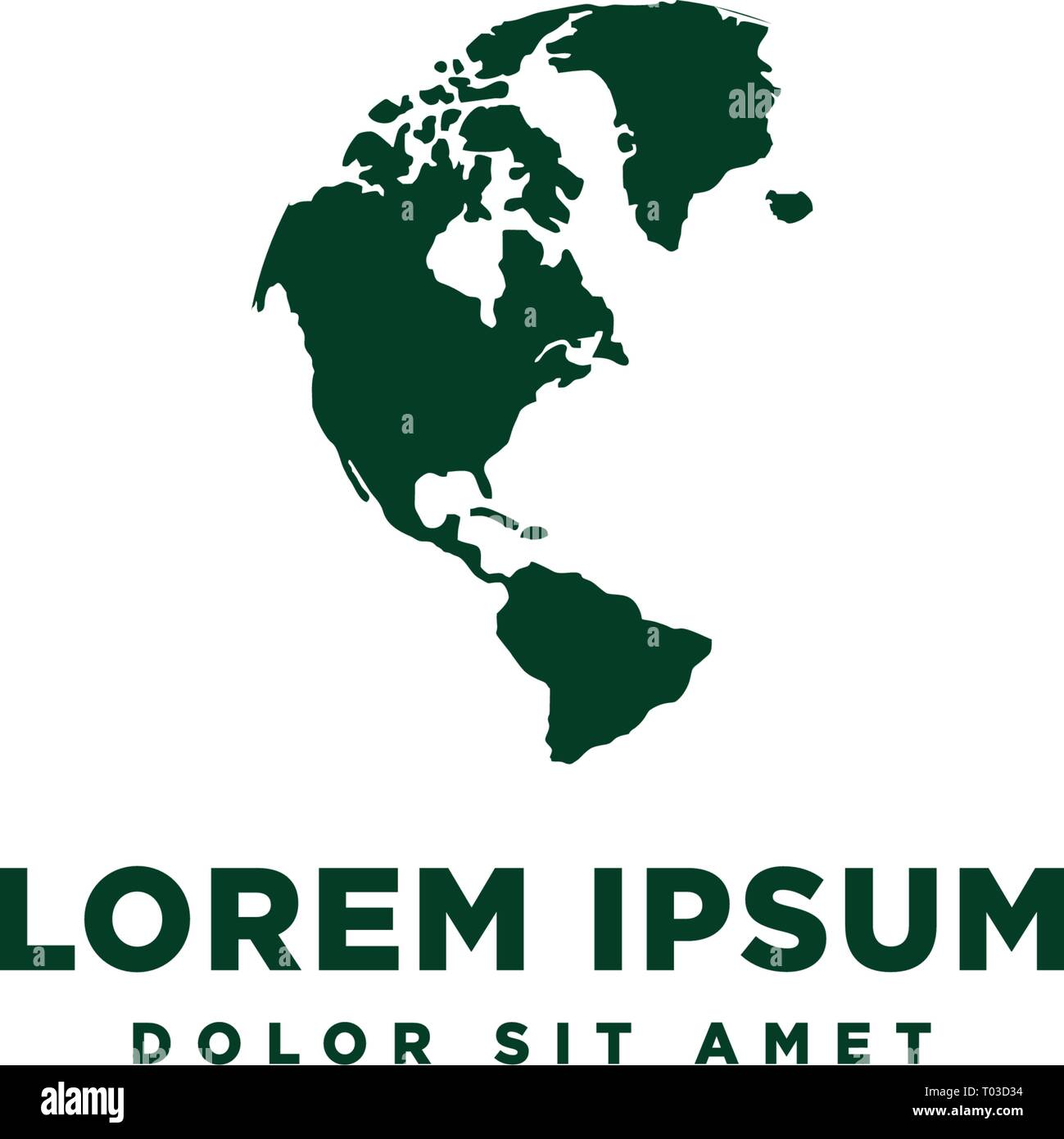 World map vector logo hi-res stock photography and images - Alamy