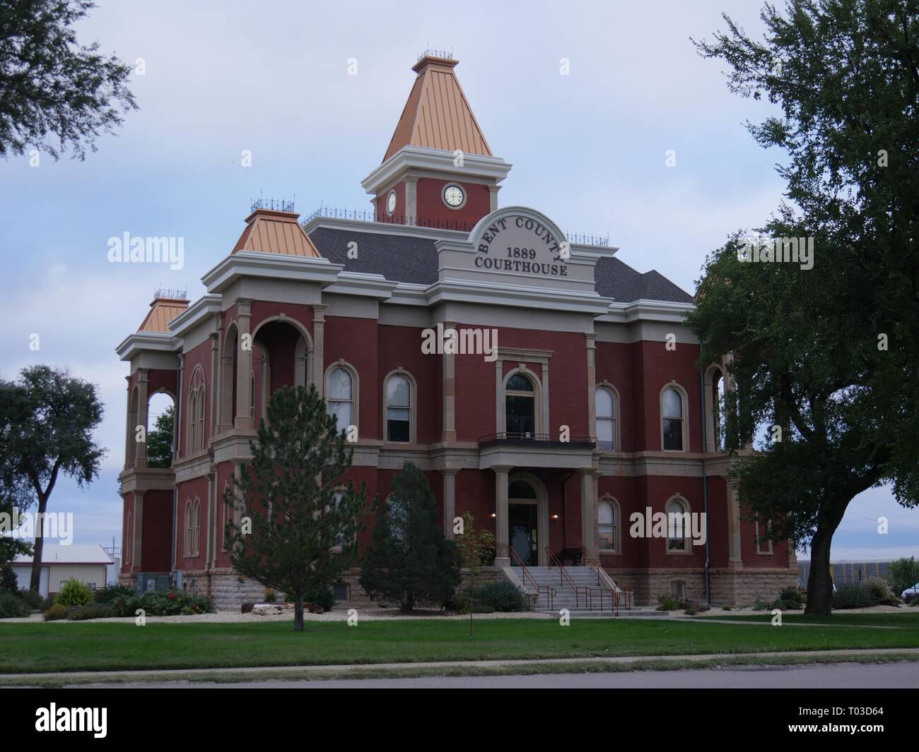 BENT COUNTY, COLORADO—OCTOBER 2017: Façade of the Bent County ...