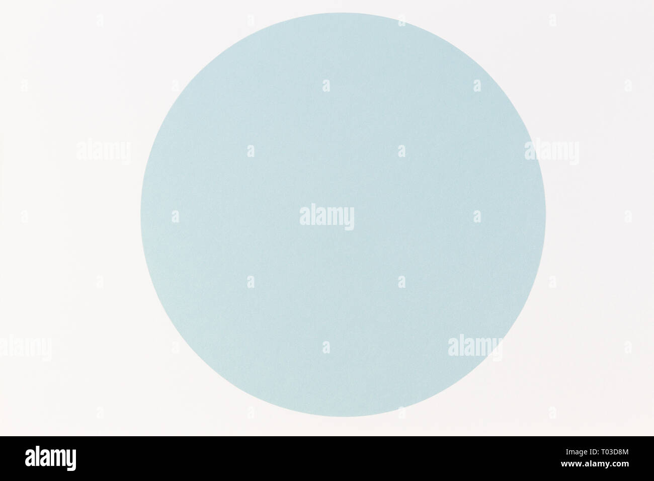 Abstract minimal color paper background. Pastel blue round circle on ...