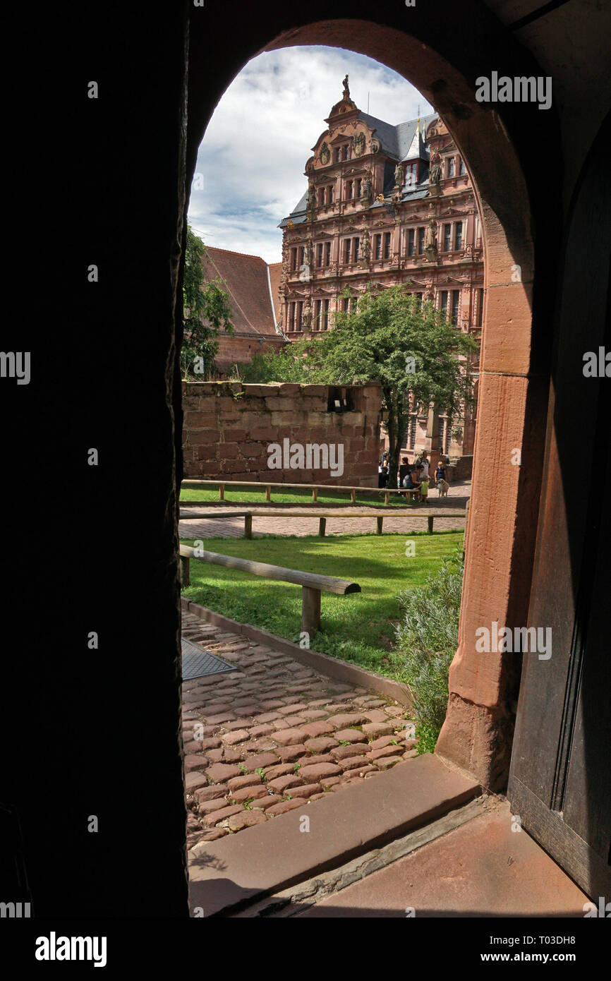 View of Heidelberg from the castle Stock Photo - Alamy