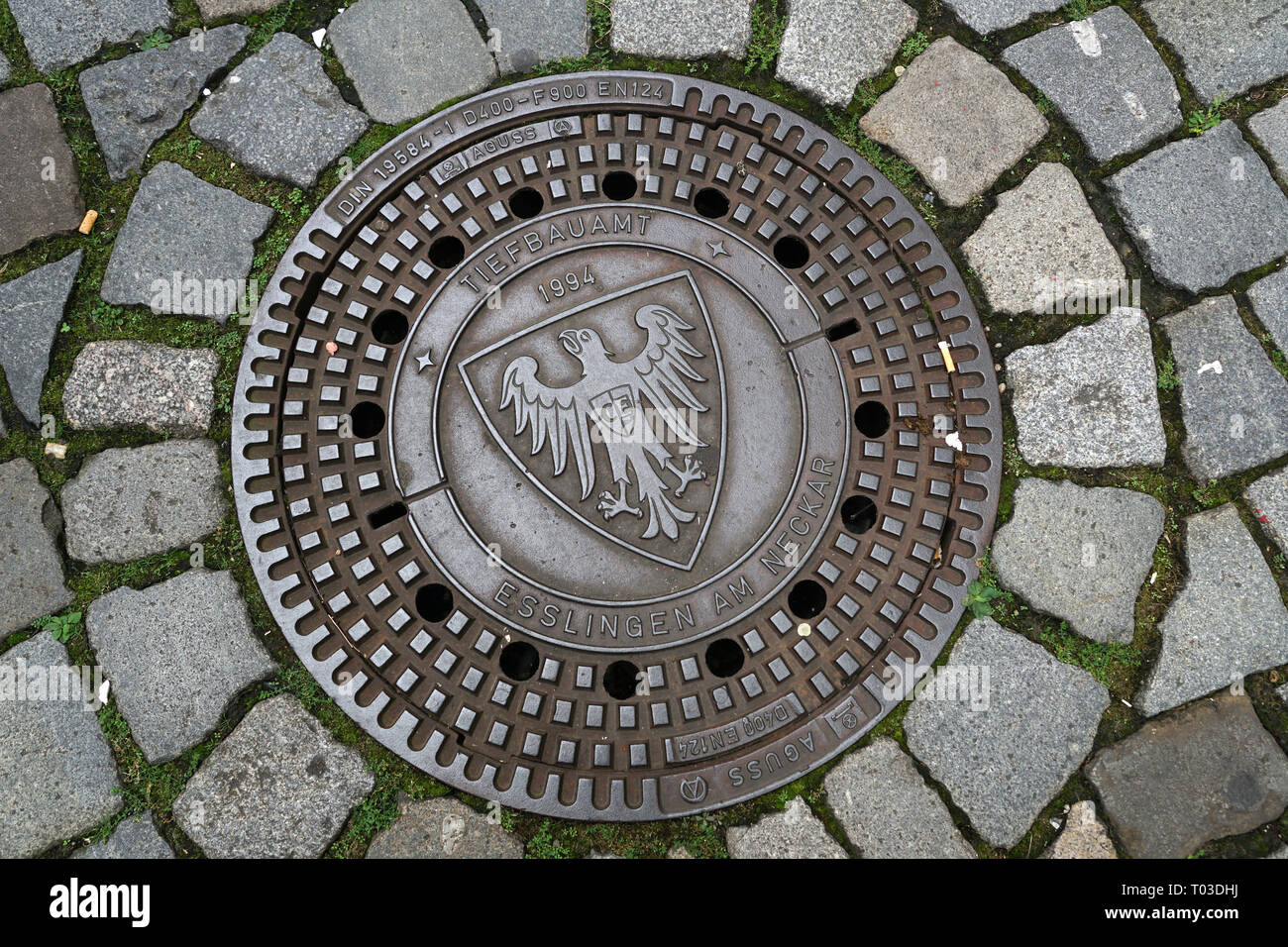 Manhole cover germany hi-res stock photography and images - Alamy
