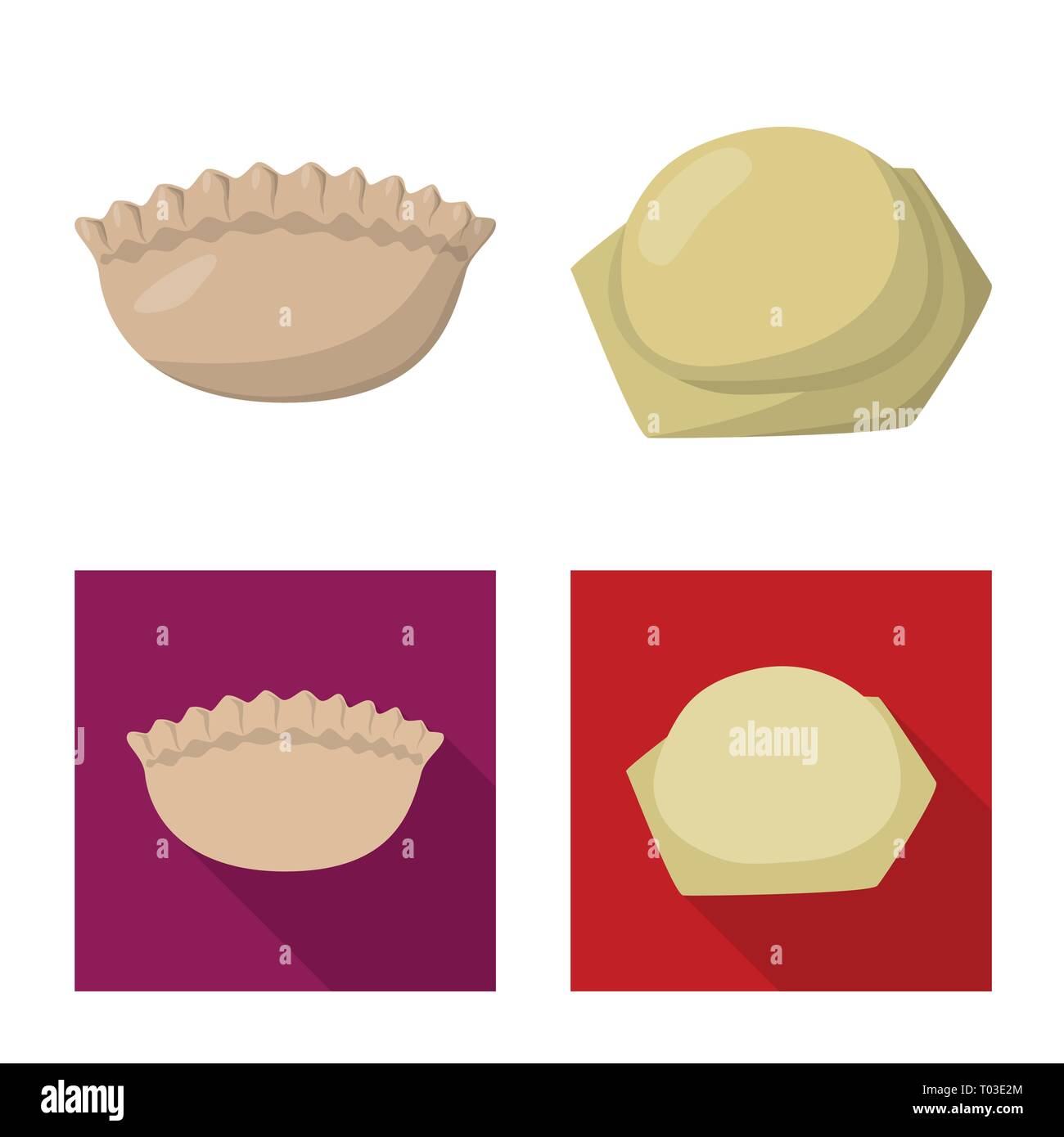 Vector design of products and cooking symbol. Set of products and ...