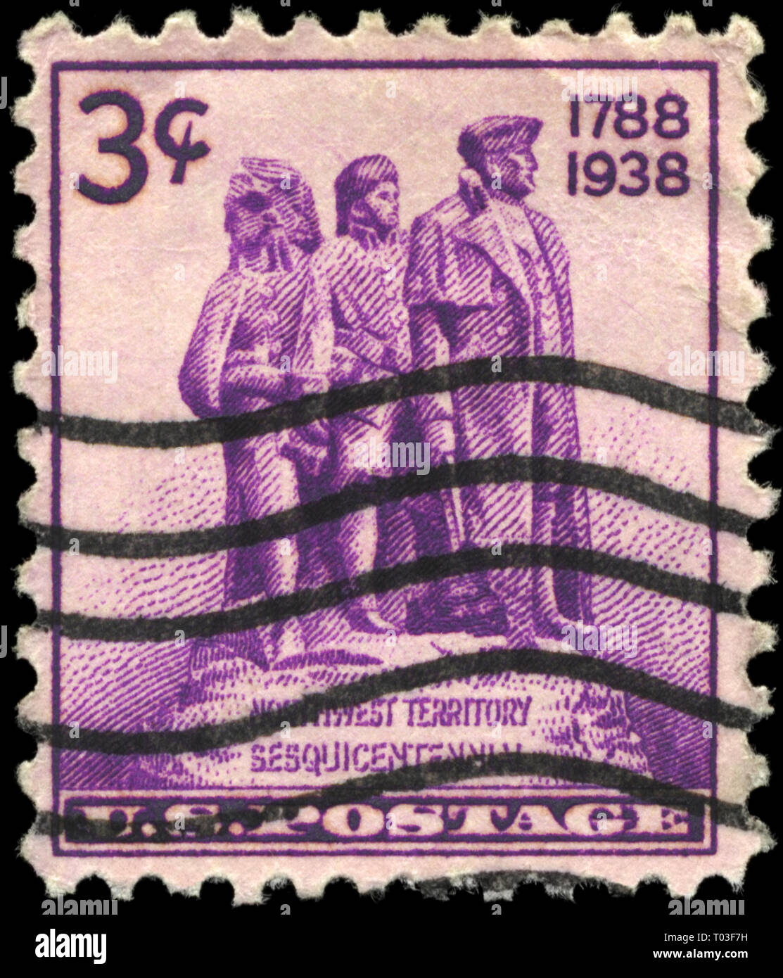 USA - CIRCA 1938: A Stamp printed in USA shows the Statue symbolizing ...