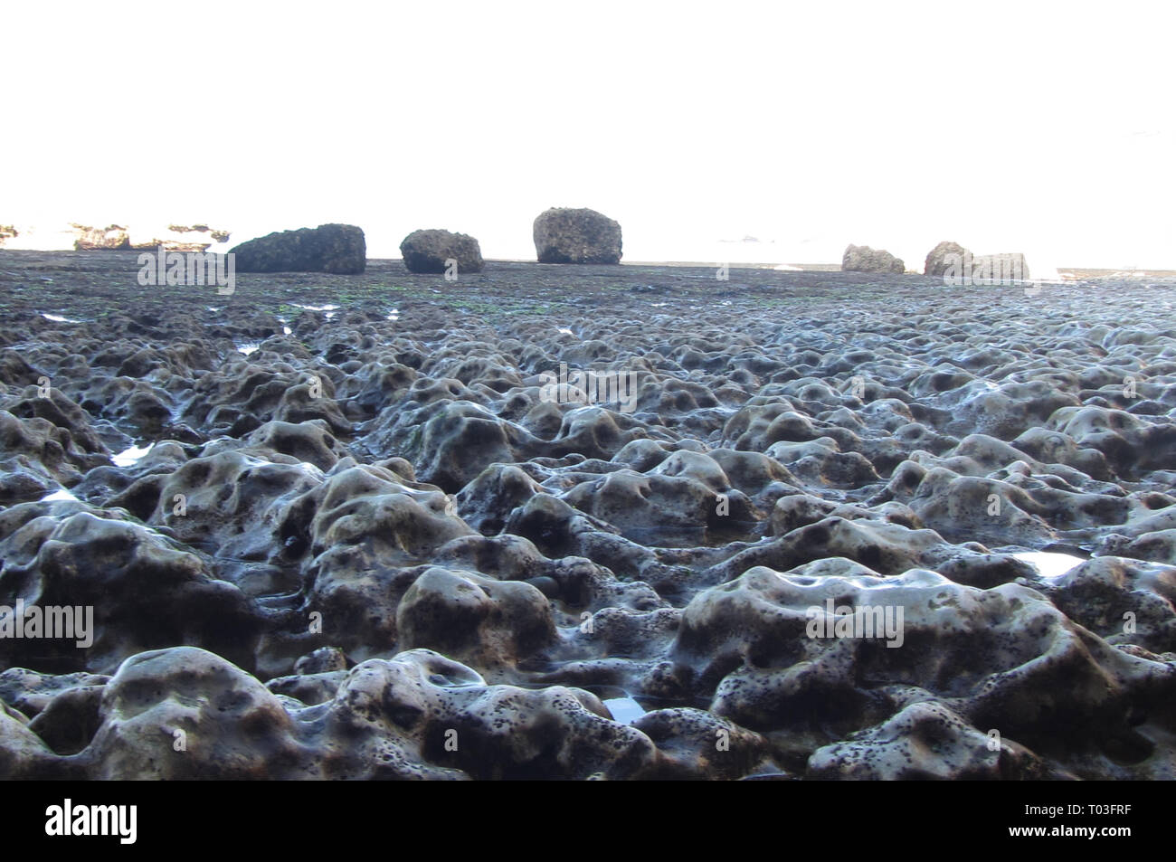 French Coast Line Stone beach sea landscape Stock Photo - Alamy