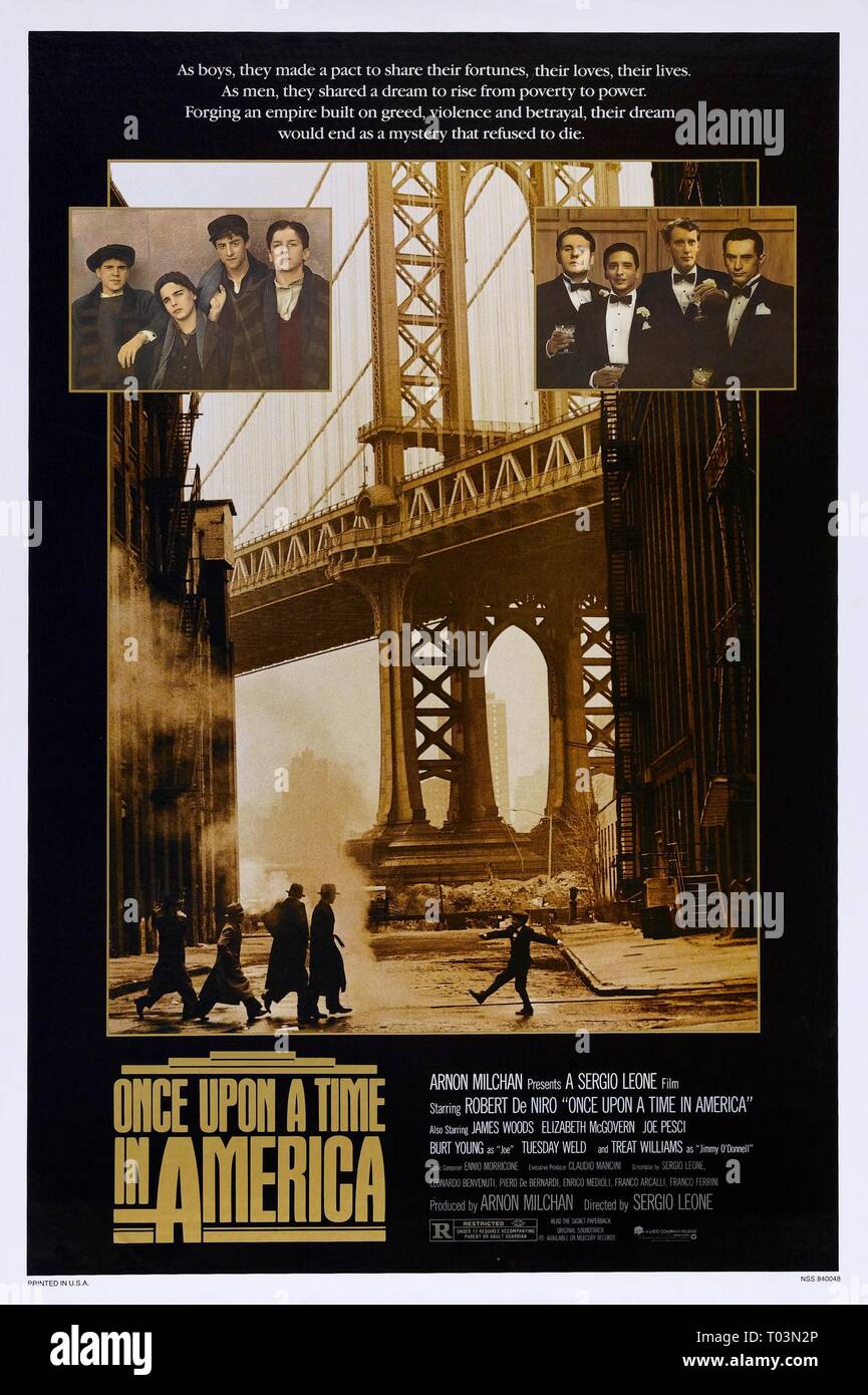 MOVIE POSTER, ONCE UPON A TIME IN AMERICA, 1984 Stock Photo - Alamy