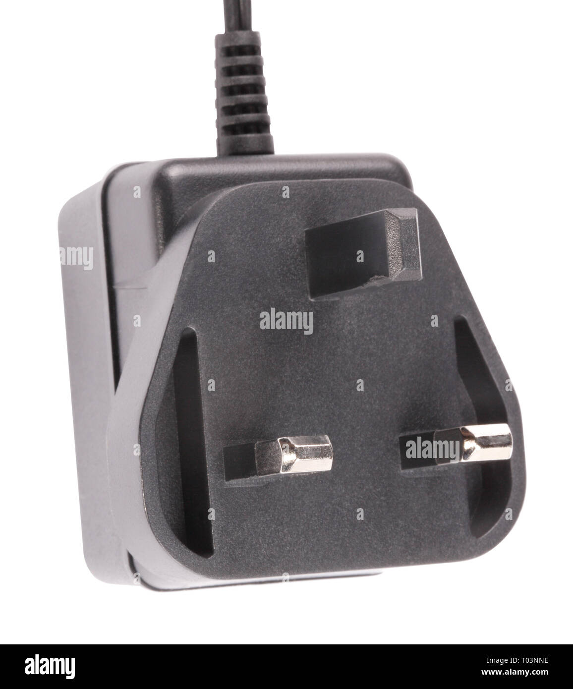 UK Outlet Plug with Cord Isolated Stock Photo - Alamy