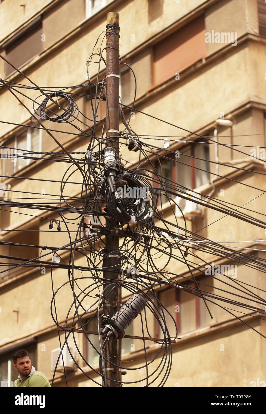 Power lines in romania hi-res stock photography and images - Alamy