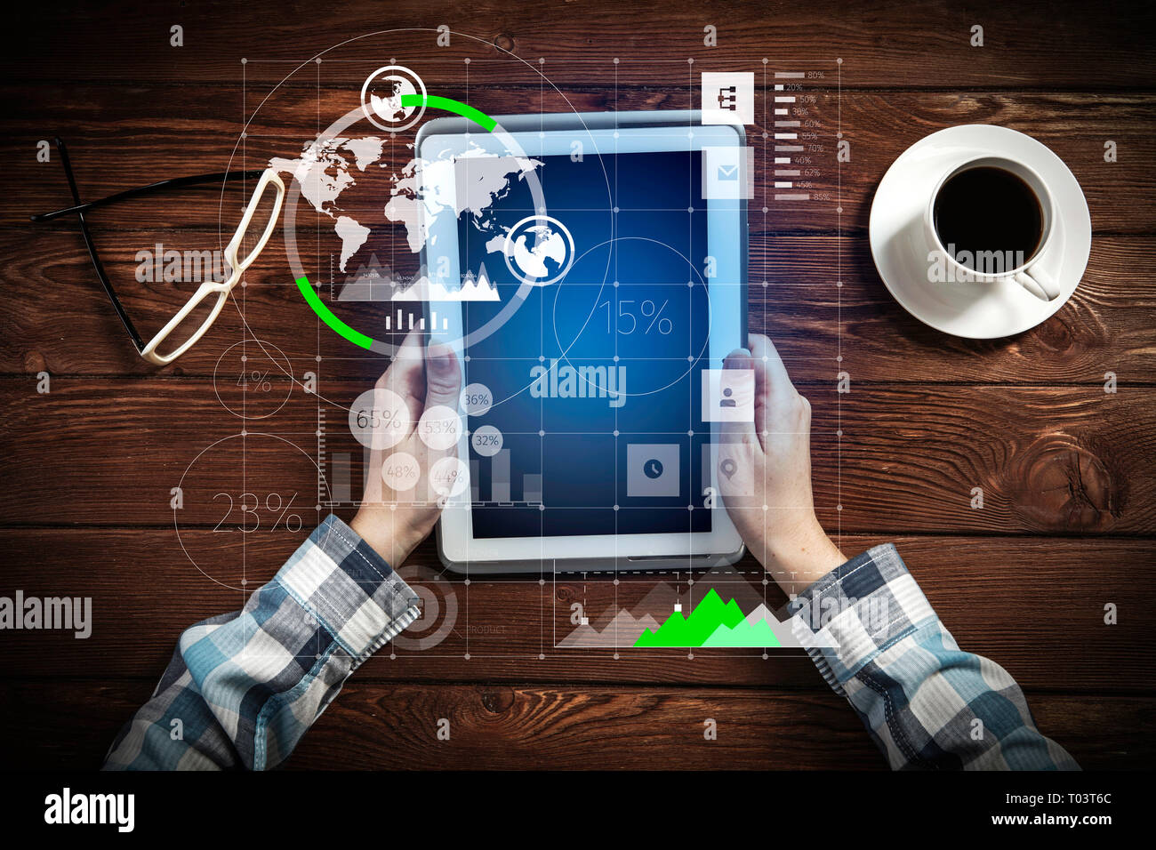 Media technologies in use Stock Photo - Alamy