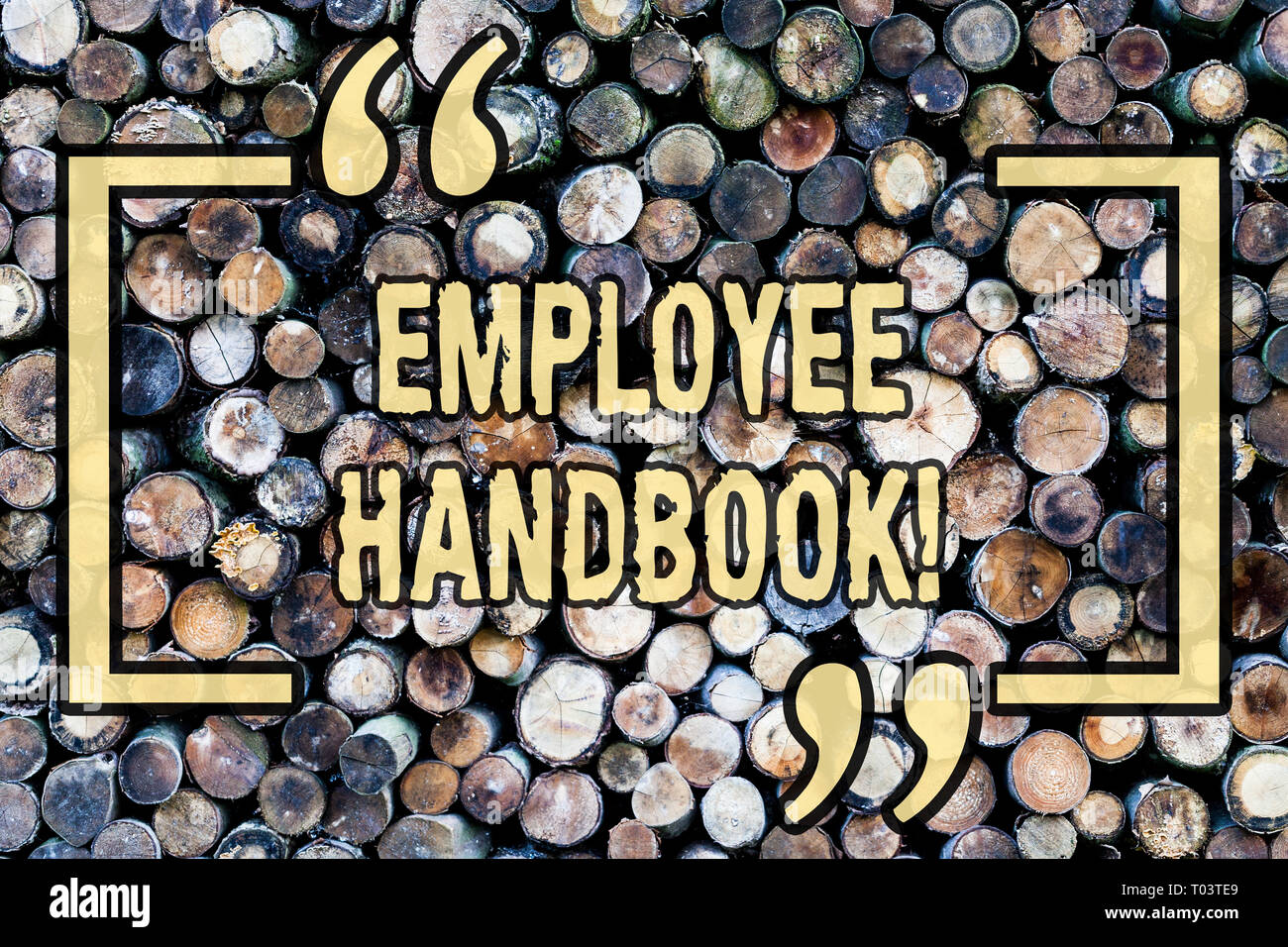 Word writing text Employee Handbook. Business photo showcasing Document ...