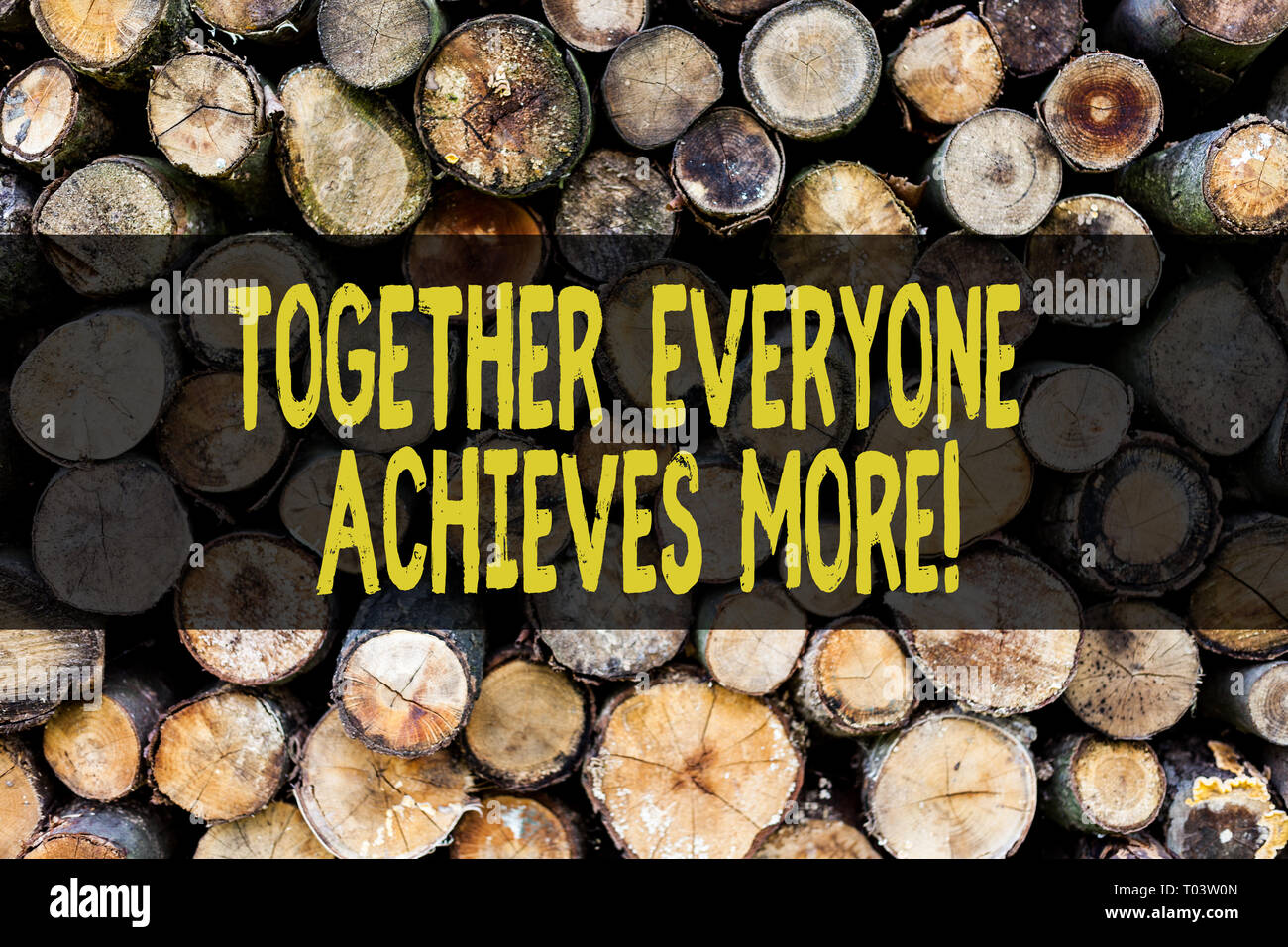 Word writing text Together Everyone Achieves More. Business photo ...
