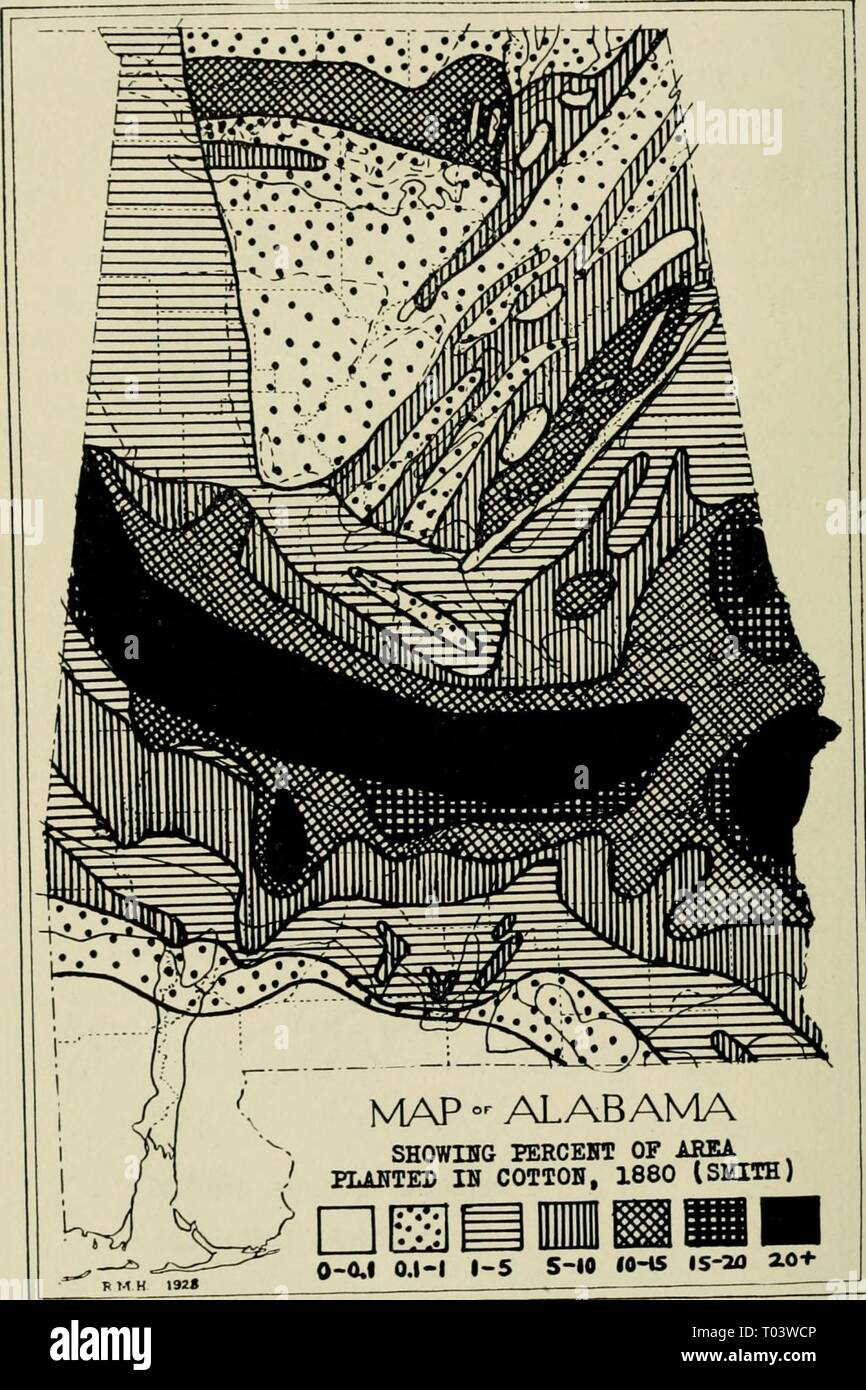 1913 alabama map hi-res stock photography and images - Alamy
