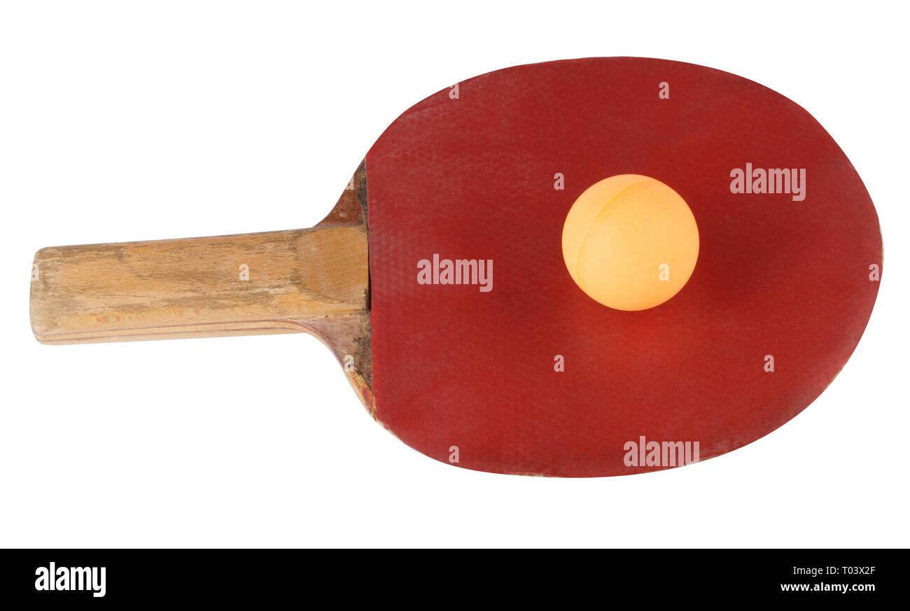 table tennis bat isolated Stock Photo - Alamy