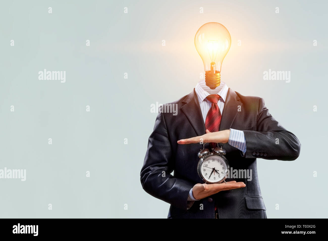 Head full of ideas. Mixed media Stock Photo - Alamy
