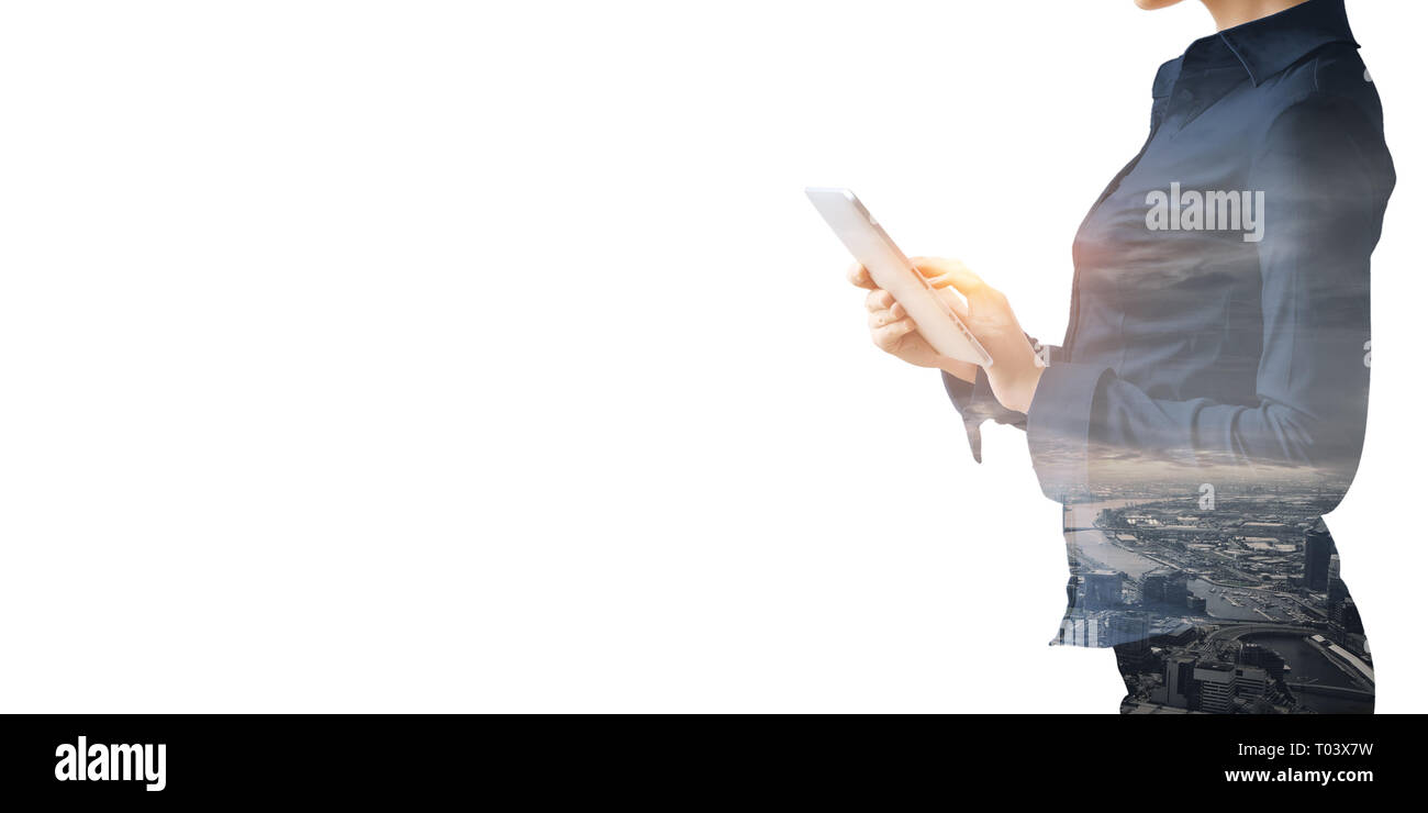 Technology modern lifestyle concept Cut Out Stock Images & Pictures - Alamy